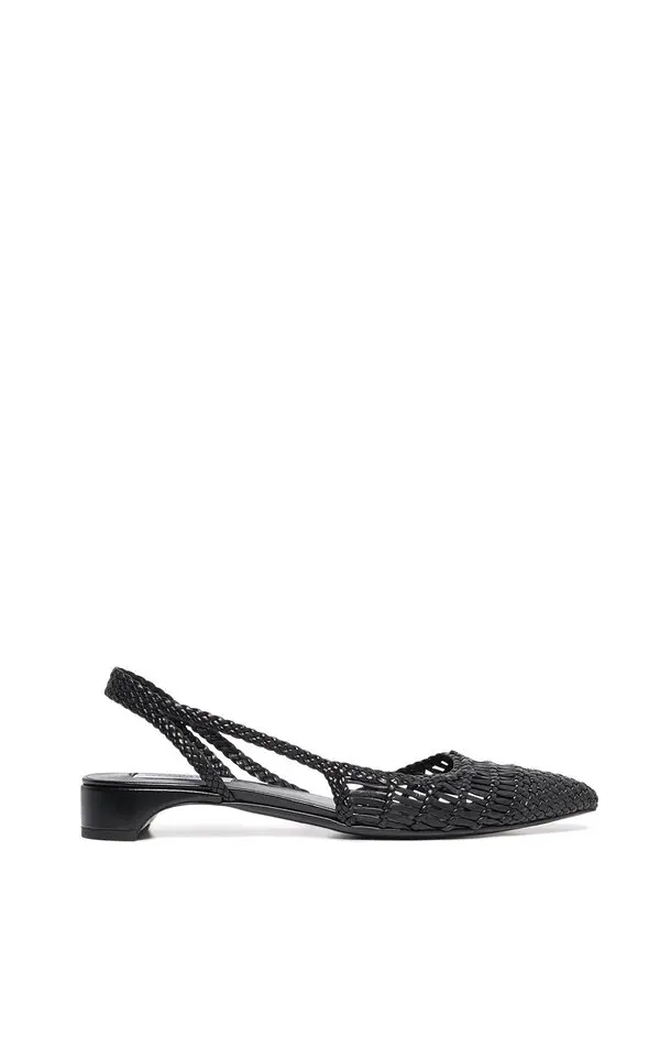 Gabriela Hearst Perro Braided Slingback Pump - Black