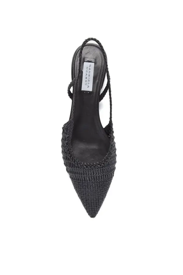 Gabriela Hearst Perro Braided Slingback Pump - Black