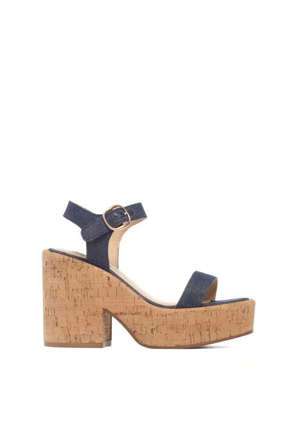 Gabriela Hearst Sardis Platform Sandal In Recycled Cotton Linen