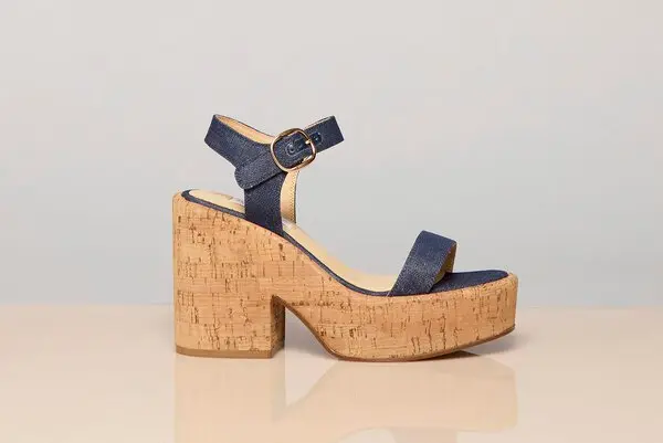 Gabriela Hearst Sardis Platform Sandal In Recycled Cotton Linen