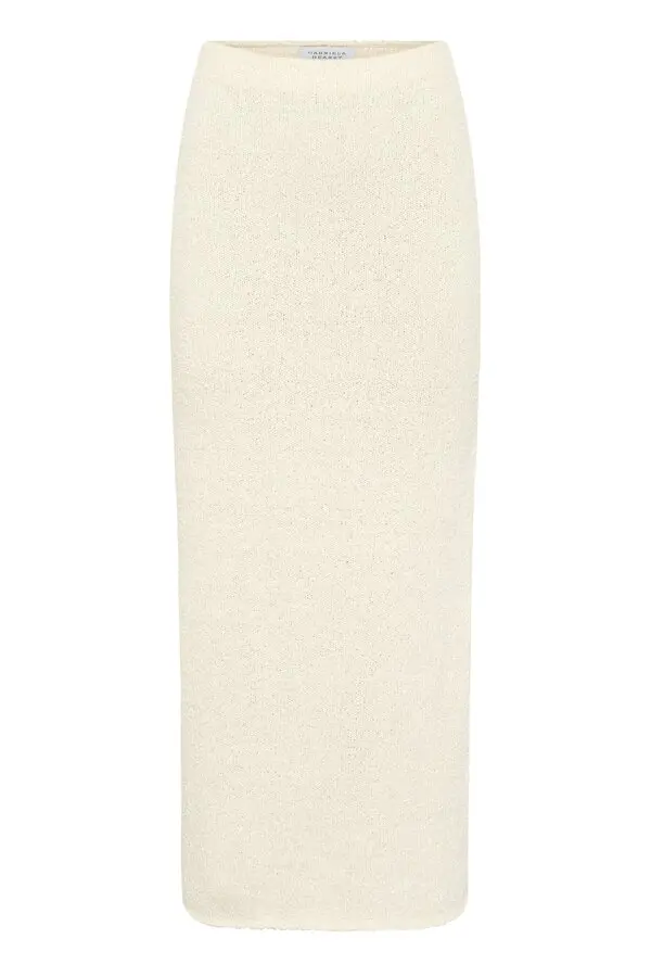 Gabriela Hearst Terranova Knit Maxi Skirt - Off White