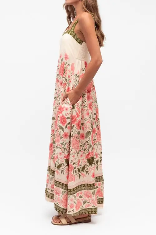 LABEL OF LOVE Floral Print Maxi Dress