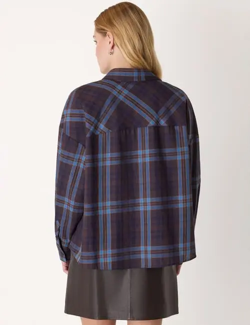 Whistles Checked Brushed Cotton Shirt