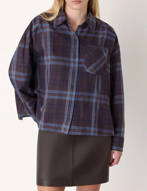 Whistles Checked Brushed Cotton Shirt