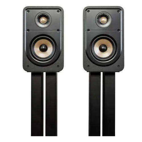 POLK AUDIO Signature Elite Es15 Compact Bookshelf Speakerspair - Black