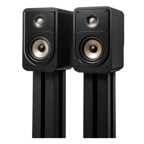 POLK AUDIO Signature Elite Es15 Compact Bookshelf Speakerspair - Black