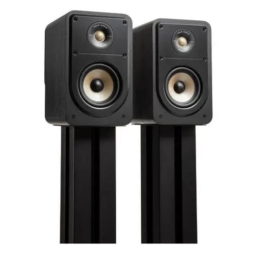 POLK AUDIO Signature Elite Es15 Compact Bookshelf Speakerspair - Black