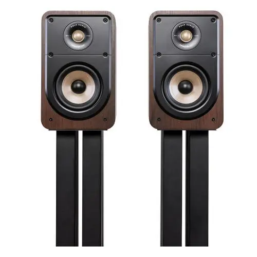 POLK AUDIO Signature Elite Es15 Compact Bookshelf Speakerspair - Walnut