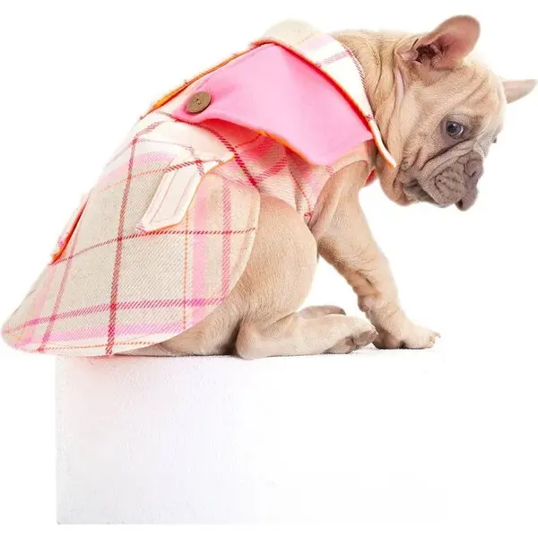 MOSHIQA Tartan Dog Harness - Beige