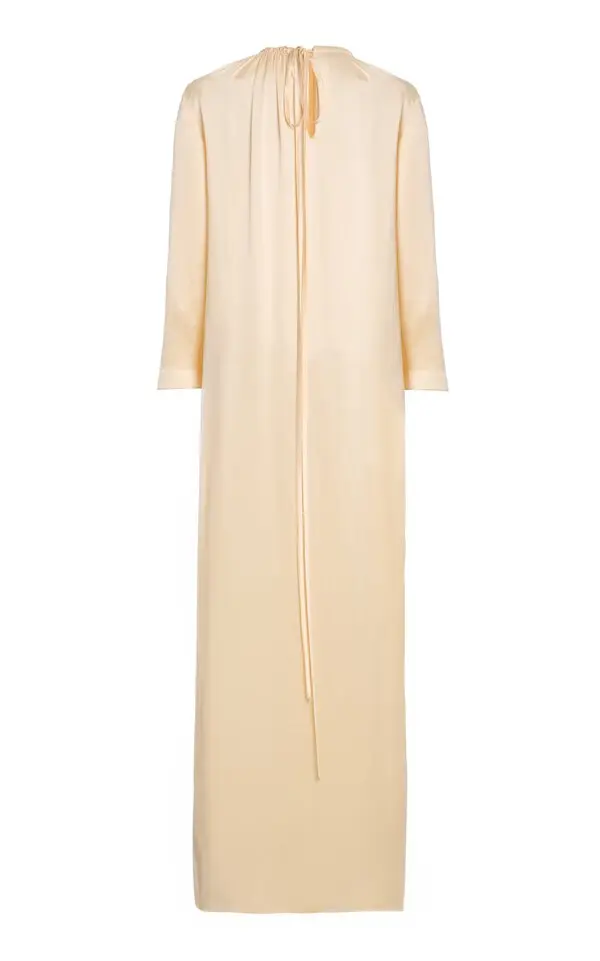 MEL USINE Lea Draped Silk Gown