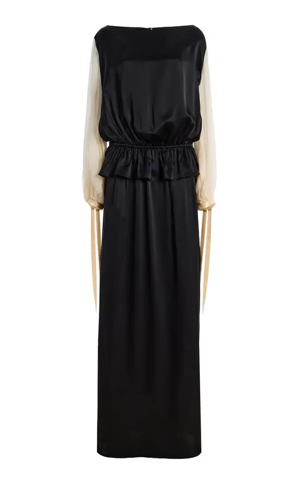 MEL USINE Celeste Silk Maxi Dress