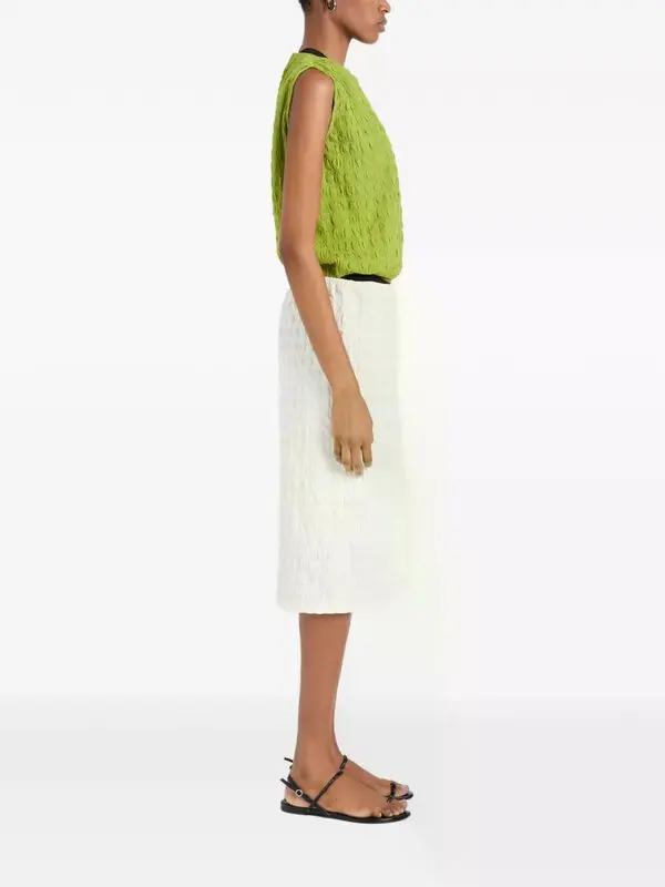 Proenza Schouler White Label Lori Textured Midi Skirt - Neutrals