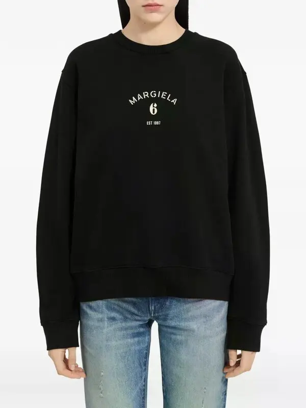 MAISON MARGIELA Logo Crew Neck Sweatshirt
