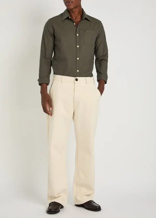 Oliver Peoples Utility Straight-leg Cotton Trousers