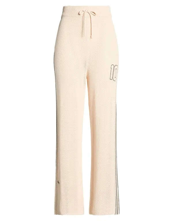 BARROW Wide-leg Jacquard Knit Pants - Beige