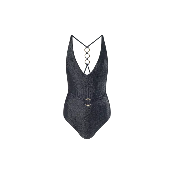 L'Agence Lisa Plunge One-piece Swimsuit
