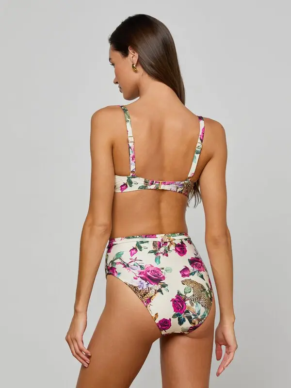 L'Agence Vanessa High-waisted Bikini Bottom