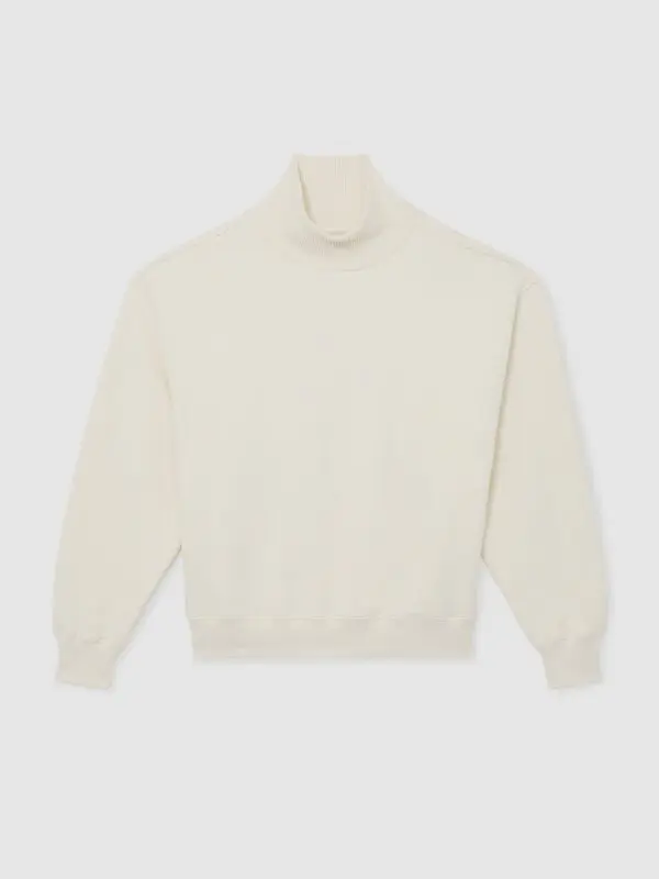 REISS Cotton Funnel-neck Sweatshirt