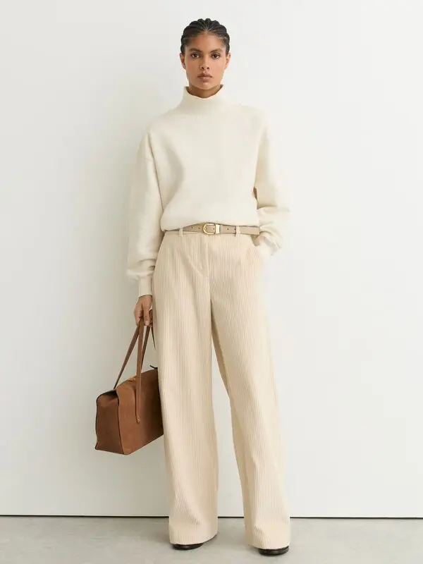 REISS Cotton Funnel-neck Sweatshirt