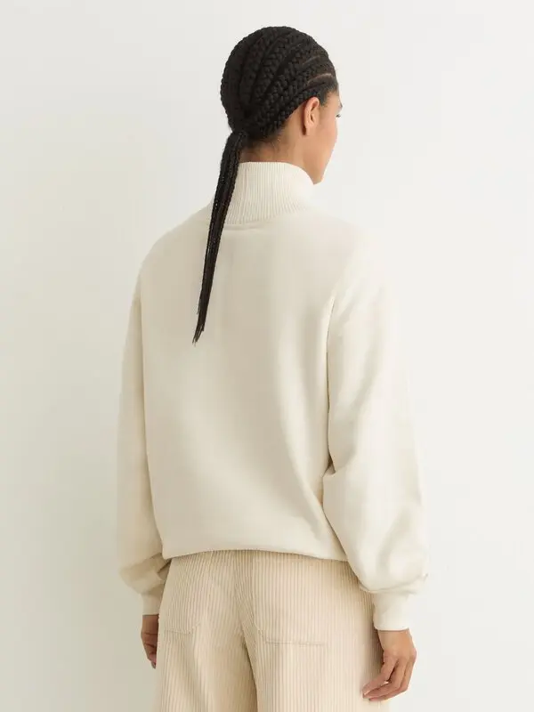 REISS Cotton Funnel-neck Sweatshirt