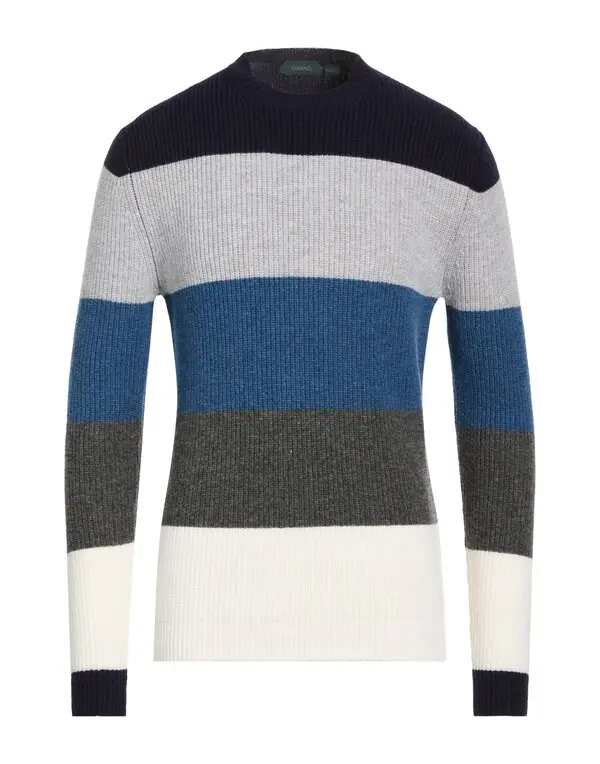 ZANONE Midnight Virgin Wool Sweater - Blue