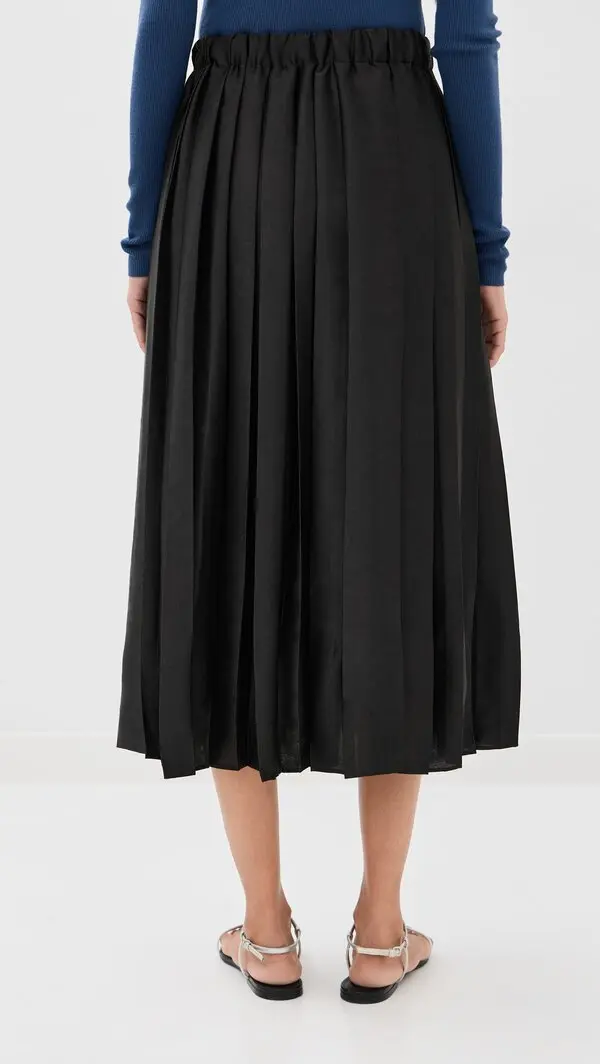Tibi Feather Weight Pleated Skirt