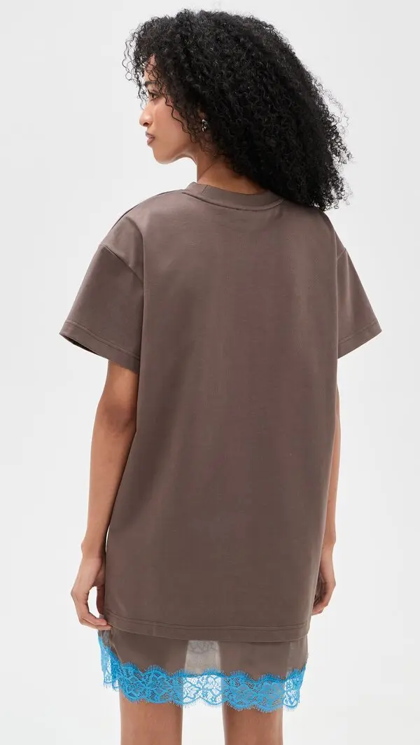 Staud Grier Mini Dress - Mink/pool