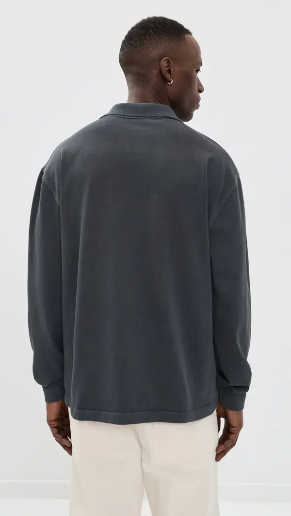 Madewell Cotton Long Sleeve Polo