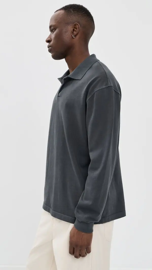 Madewell Cotton Long Sleeve Polo