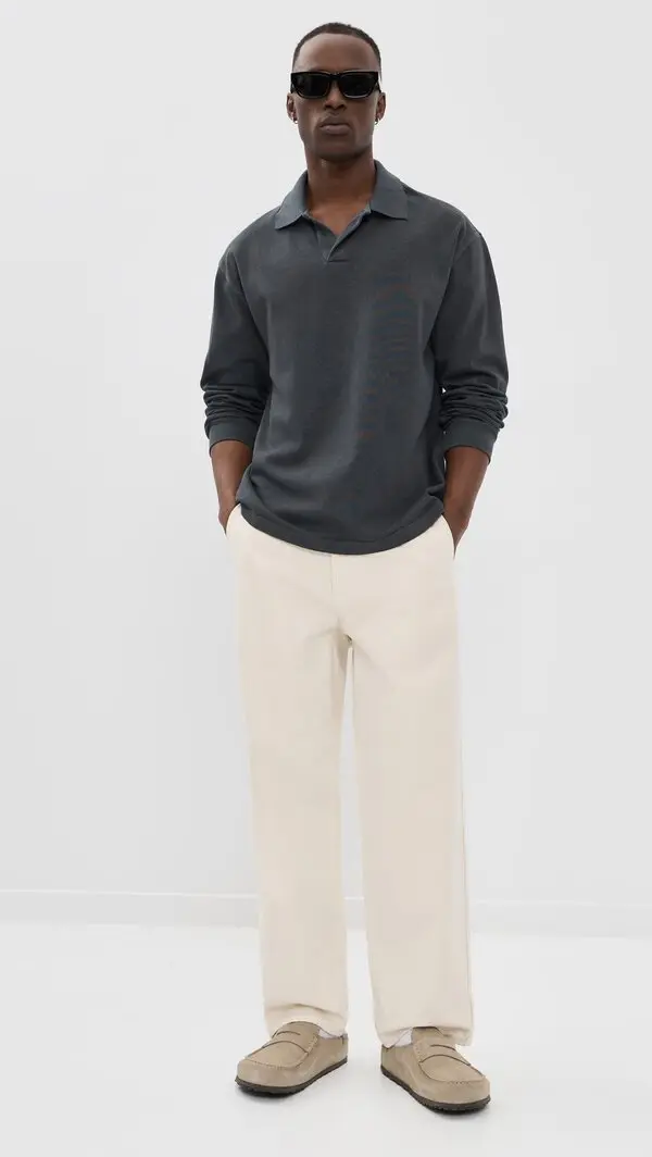 Madewell Cotton Long Sleeve Polo
