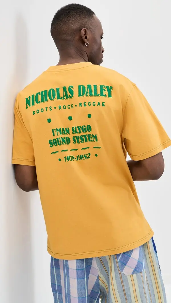 NICHOLAS DALEY Roots Rock Reggae Tee - Gold