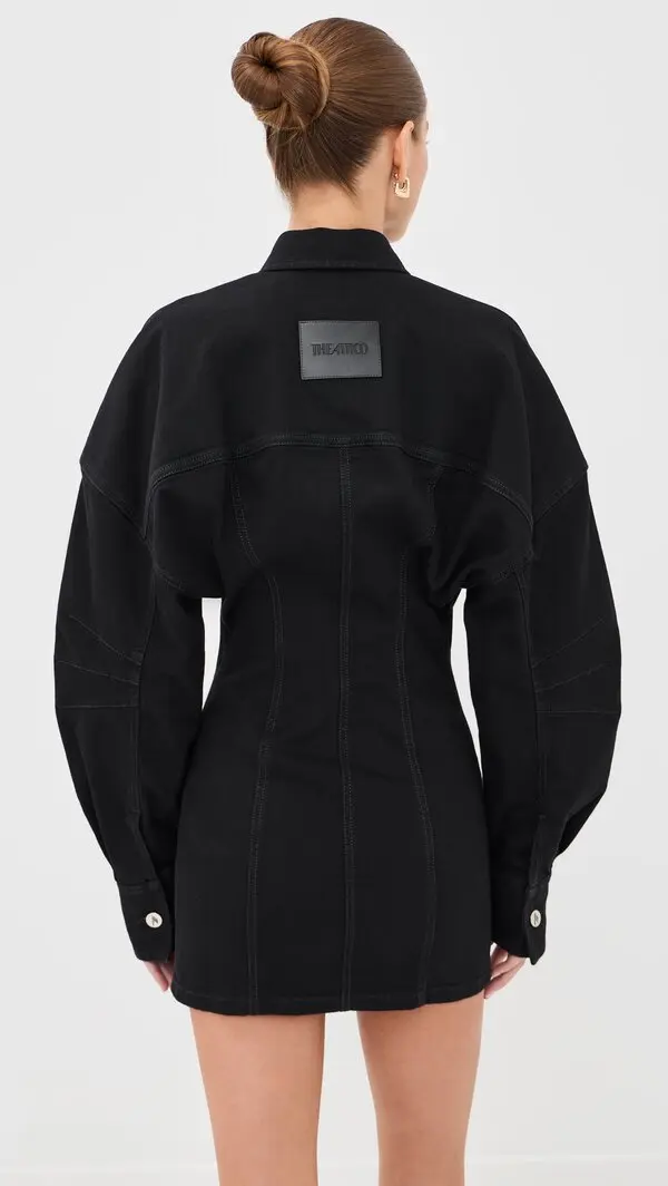 Attico Mini Denim Shirt Dress