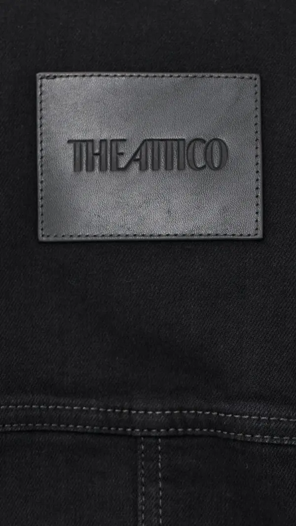 Attico Mini Denim Shirt Dress