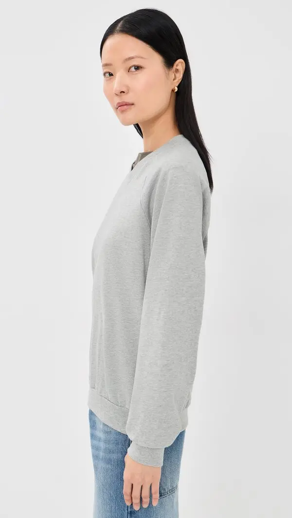 Tibi Perfect Vintage Sweatshirt - Heather Grey