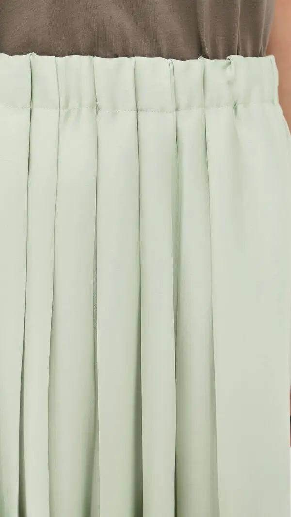 Tibi Feather Weight Pleated Skirt