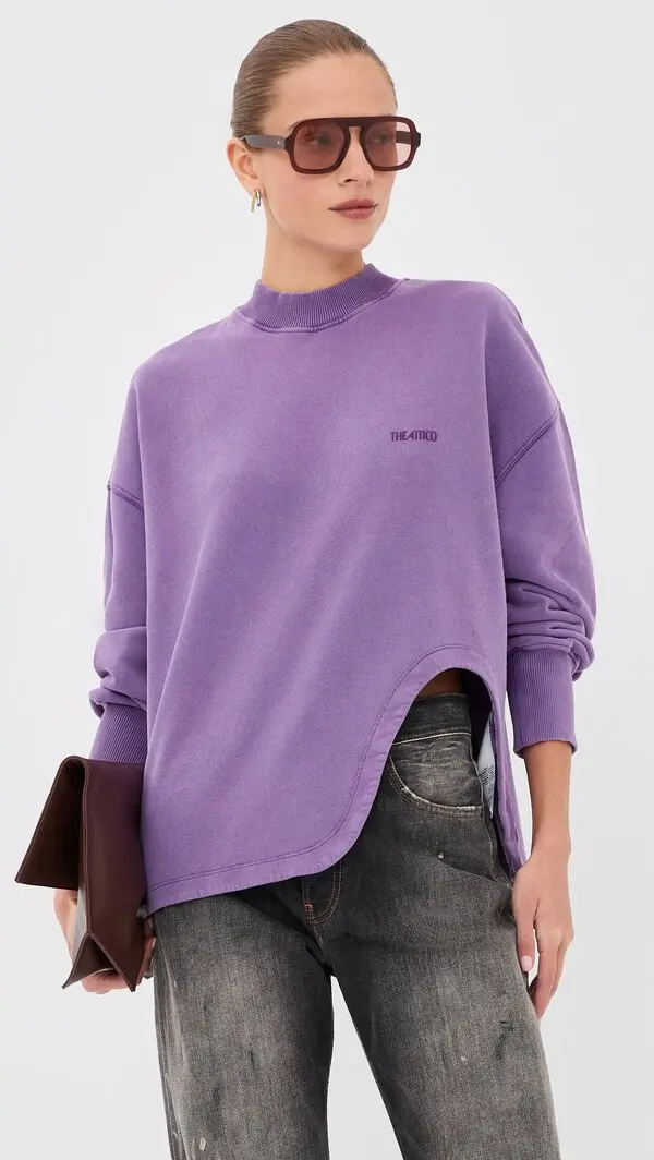 Attico Oversized French Terry Sweatshirt