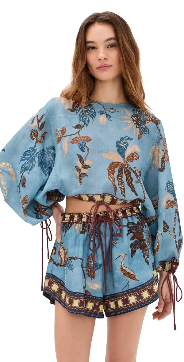 ALEMAIS Georgie Floral Print Top