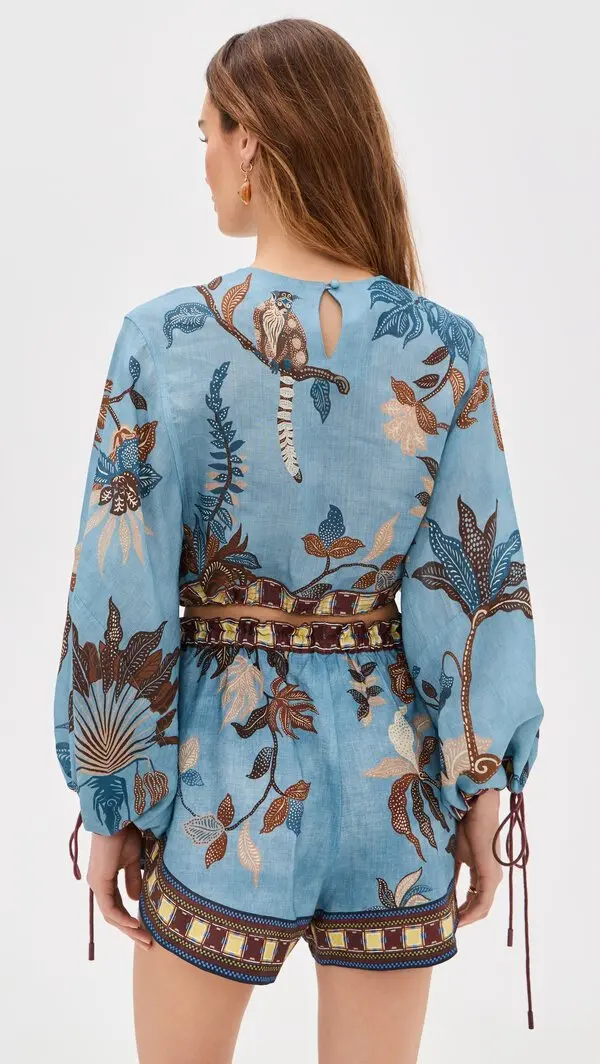 ALEMAIS Georgie Floral Print Top