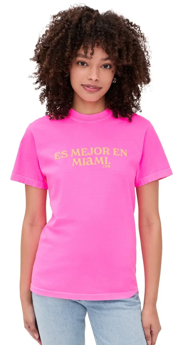 CONIGLIO PALM BEACH Miami Tee - Pink