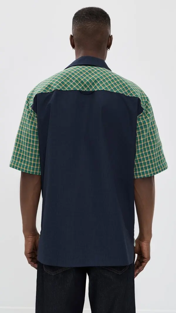 NICHOLAS DALEY Aloha Check Woven Shirt