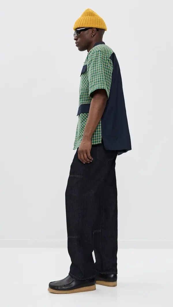 NICHOLAS DALEY Aloha Check Woven Shirt
