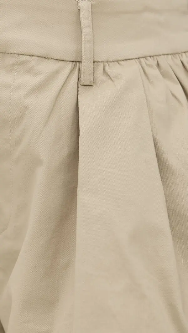 Astr The Label Margeen Bubble Hem Shorts - Khaki