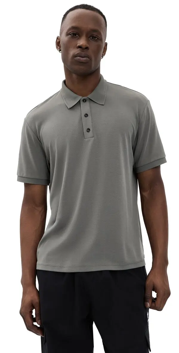 Rag & Bone Slim Polo In Tech Pique