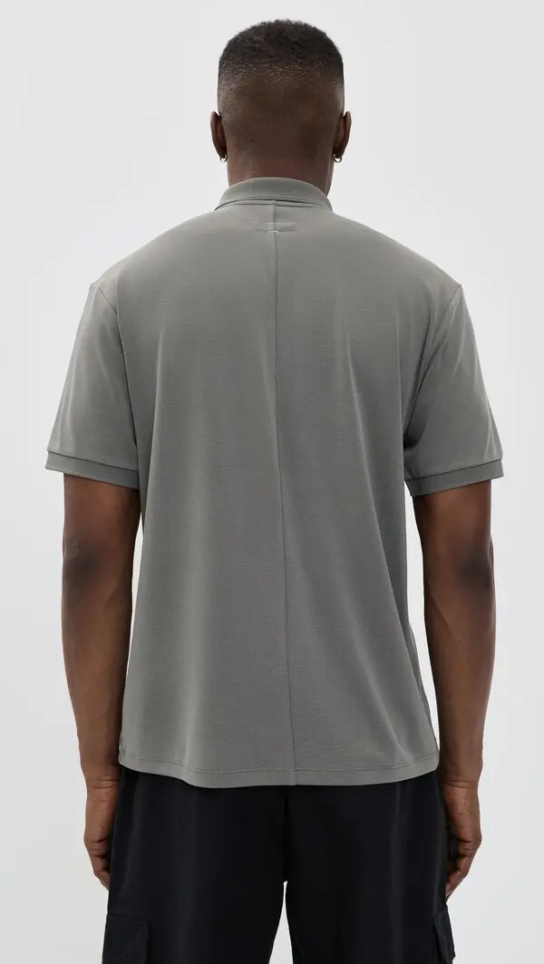 Rag & Bone Slim Polo In Tech Pique