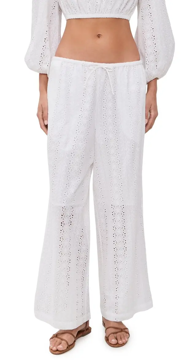 Playa Lucila Wide Leg Pants - White