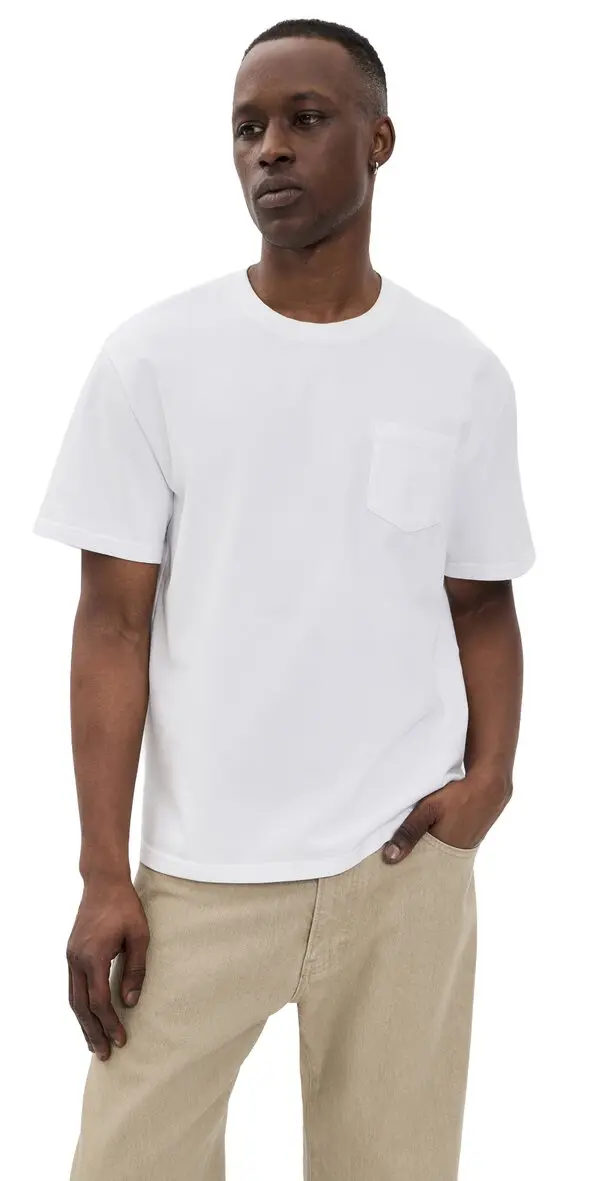 Marine Layer Relaxed Cloud 9 Jersey Tee - White