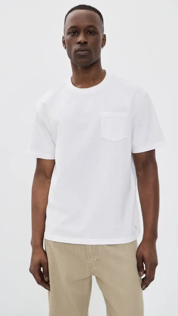 Marine Layer Relaxed Cloud 9 Jersey Tee - White