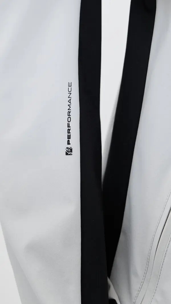 MALBON Performance Quarter Zip Pullover - Silver/black
