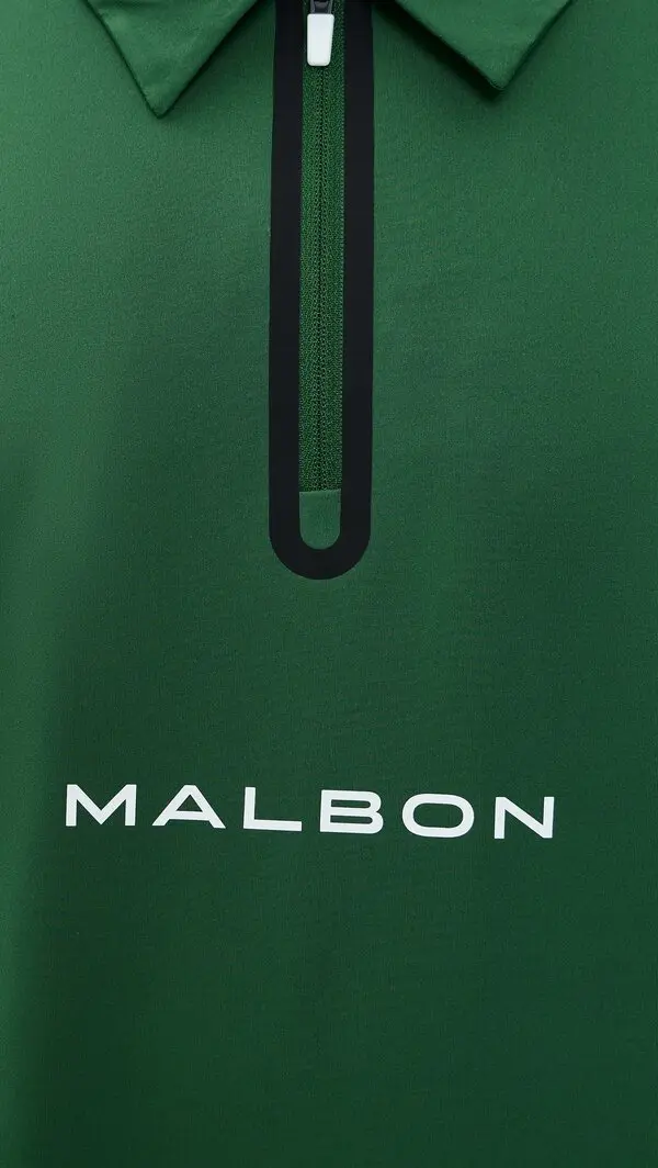 MALBON Performance Zip Raglan Polo