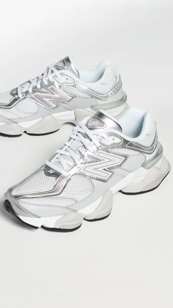 NEW BALANCE 9060 Lace-up Sneakers - Grey/grey